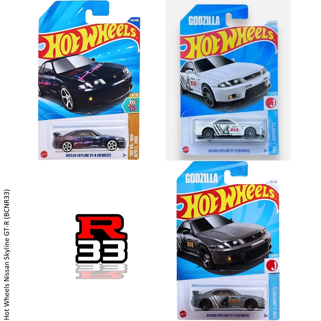 Jual Hot Wheels Nissan Skyline GT-R BCNR33 R33 Godzilla HKS Power ...