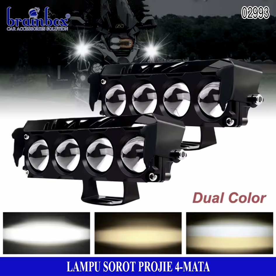 Jual Lampu Proyektor 4-Mata Projie Projector Sorot Tembak | Shopee ...