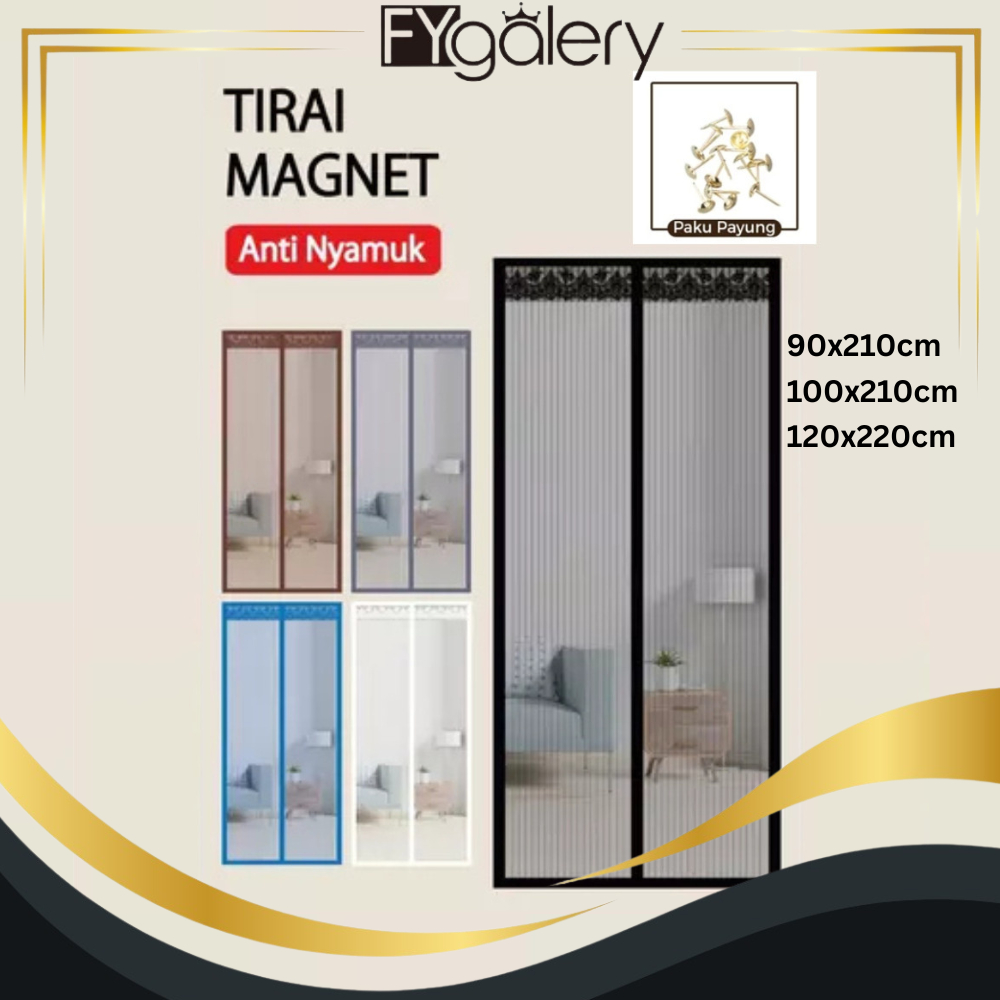 Jual FYgalery Tirai Magnet Anti Nyamuk ( PAKU PAYUNG ) / Tirai Pintu ...