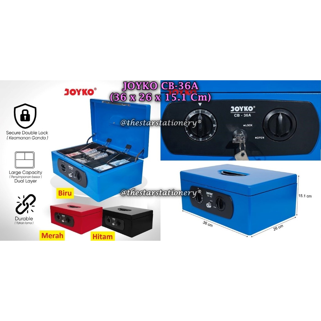 Jual (1 Biji) GABUNGAN Cash Box JOYKO CB-36A CB-32A CB-27A CB-26A CB ...