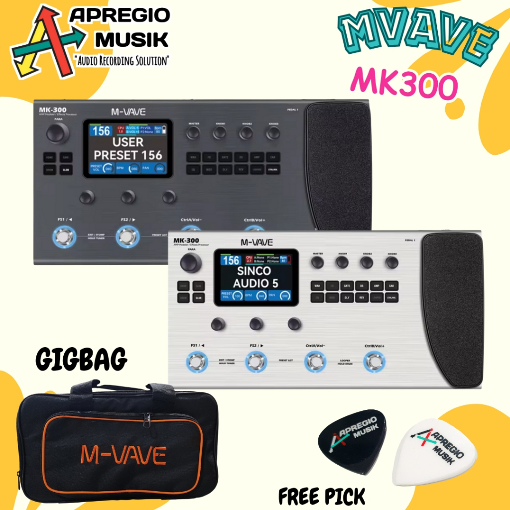 Jual Efek Gitar Mvave M-Vave MK300 MK-300 MK 300 Effect Digital M Vave ...