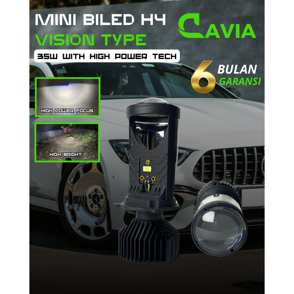 Jual MINI BILED PROJIE PROJECTOR LED H4 SUPER TERANG LAMPU UTAMA MOTOR ...