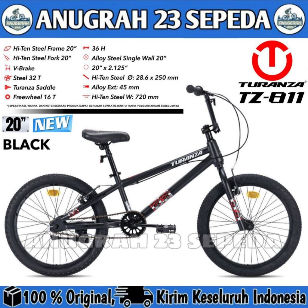 Jual Sepeda Anak Laki-Laki BMX TURANZA TZ-811 20 Inch | Shopee Indonesia