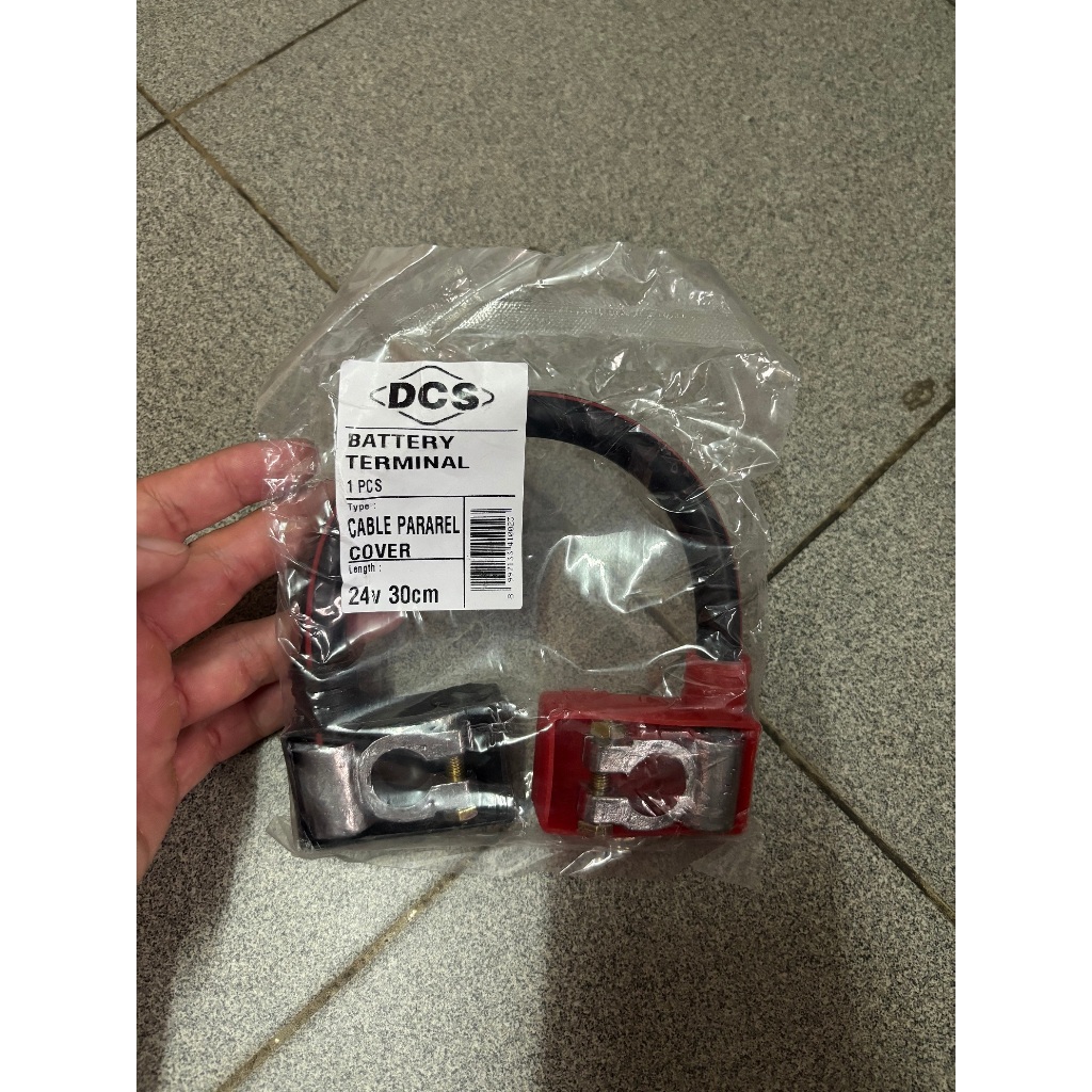 Jual KABEL AKI GANDENG - CABLE ACCU PARALEL + PENUTUP 30CM FULL TEMBAGA ...