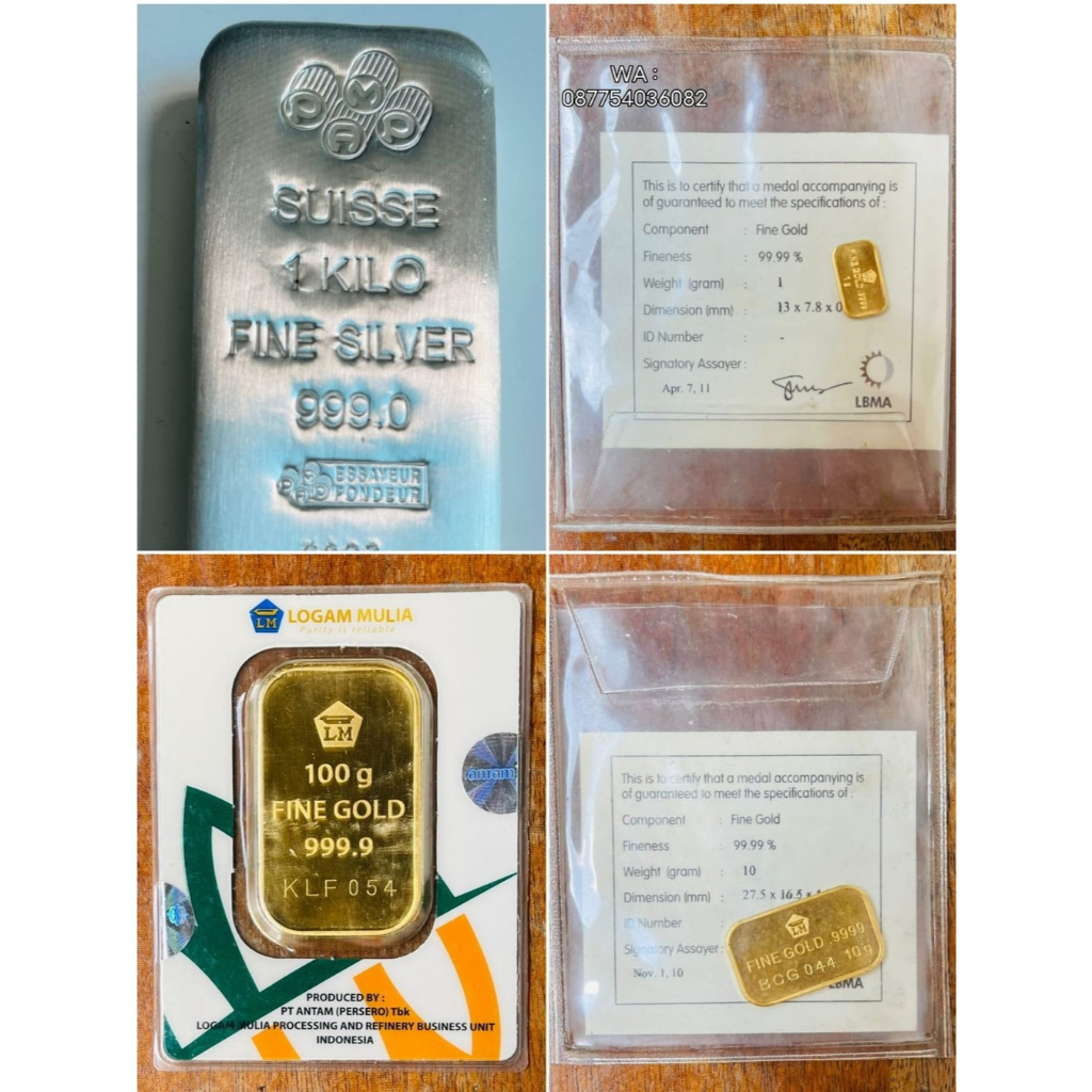 Jual TERMURAH Logam Mulia Emas LM Fine Gold Antam 24K 10 gram 10gr ...