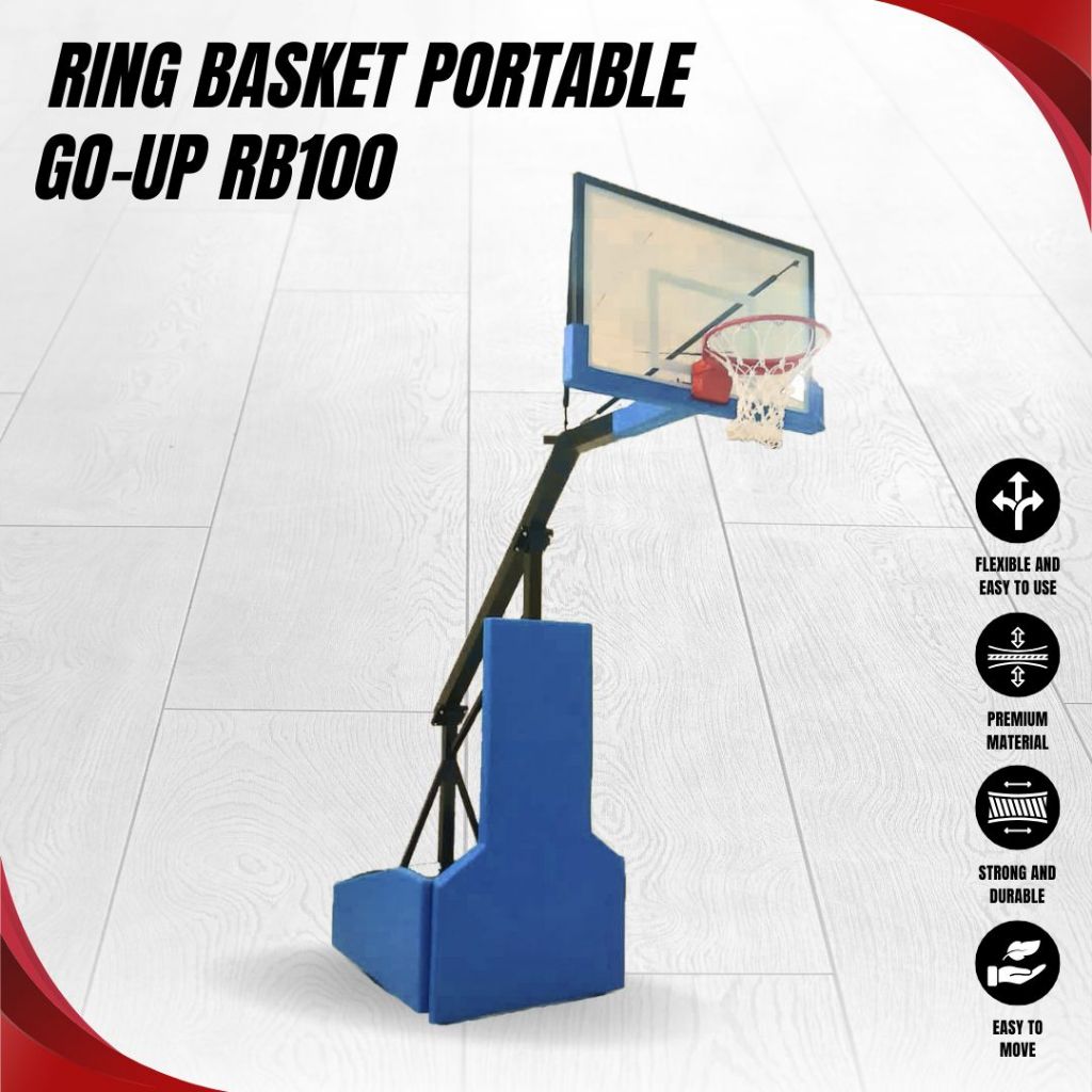 Jual Ring Basket Portable Go-Up RB100 | Basketball | Tiang Ring Basket ...