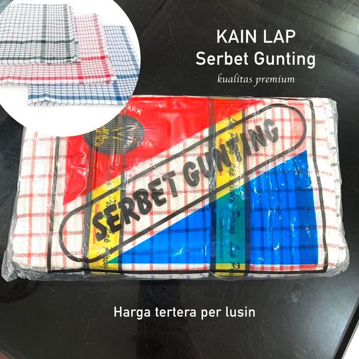 Jual Serbet Dapur Kain Lap Serbaguna Serbet Dapur Tebal Cap Gunting ...