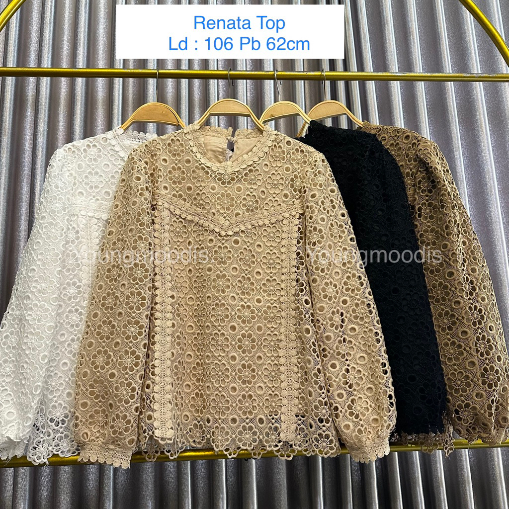 Jual youngmoodis brokat series blus blouse brukat atasan premium ...