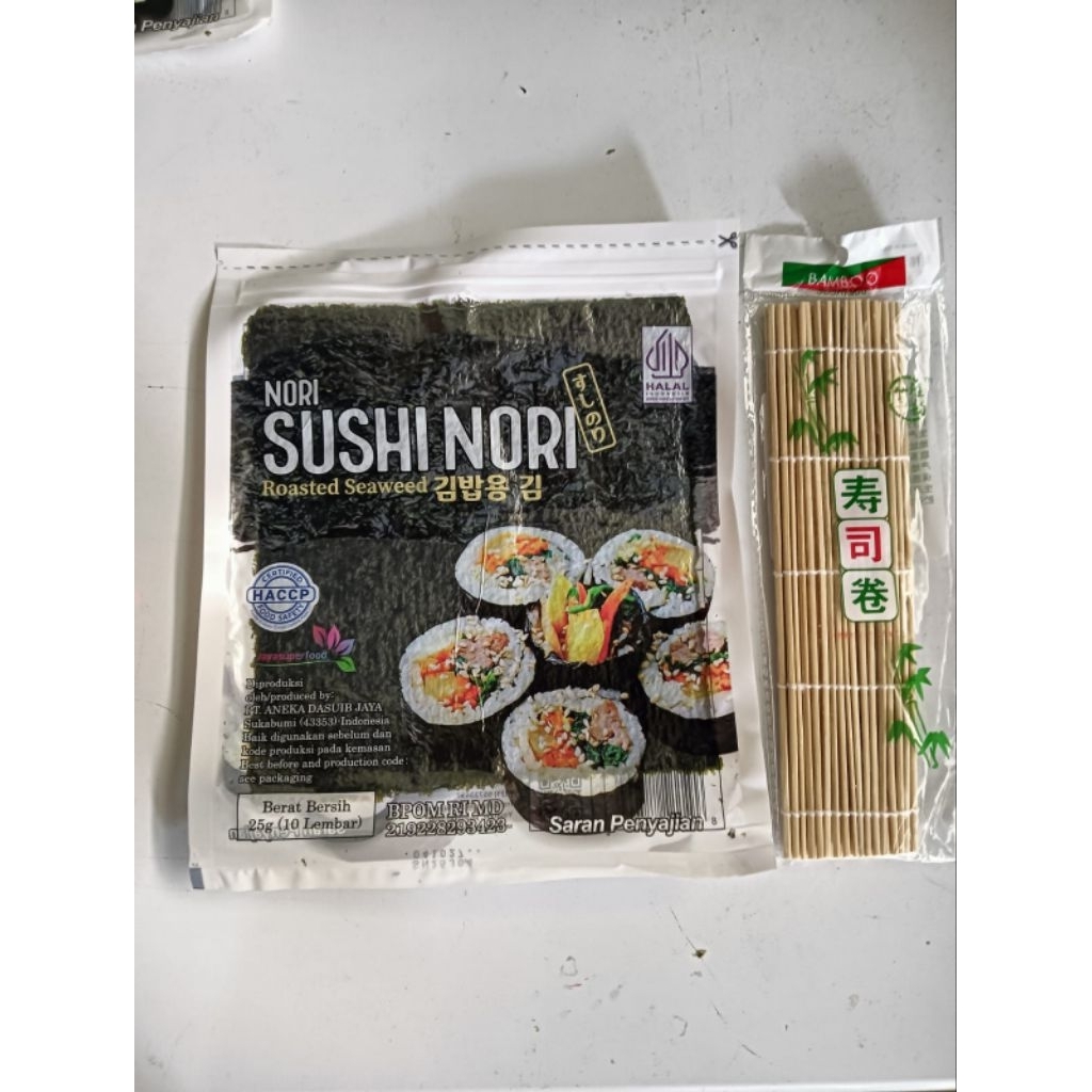 Jual PAKET SUSHI NORI ISI 10LEMBAR + TIKAR GULUNG | Shopee Indonesia