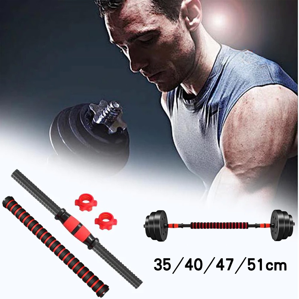 Jual Besi Barbel Bar Dumbell 35 - 51cm Stik Barbel Panjang Pvc Stik ...