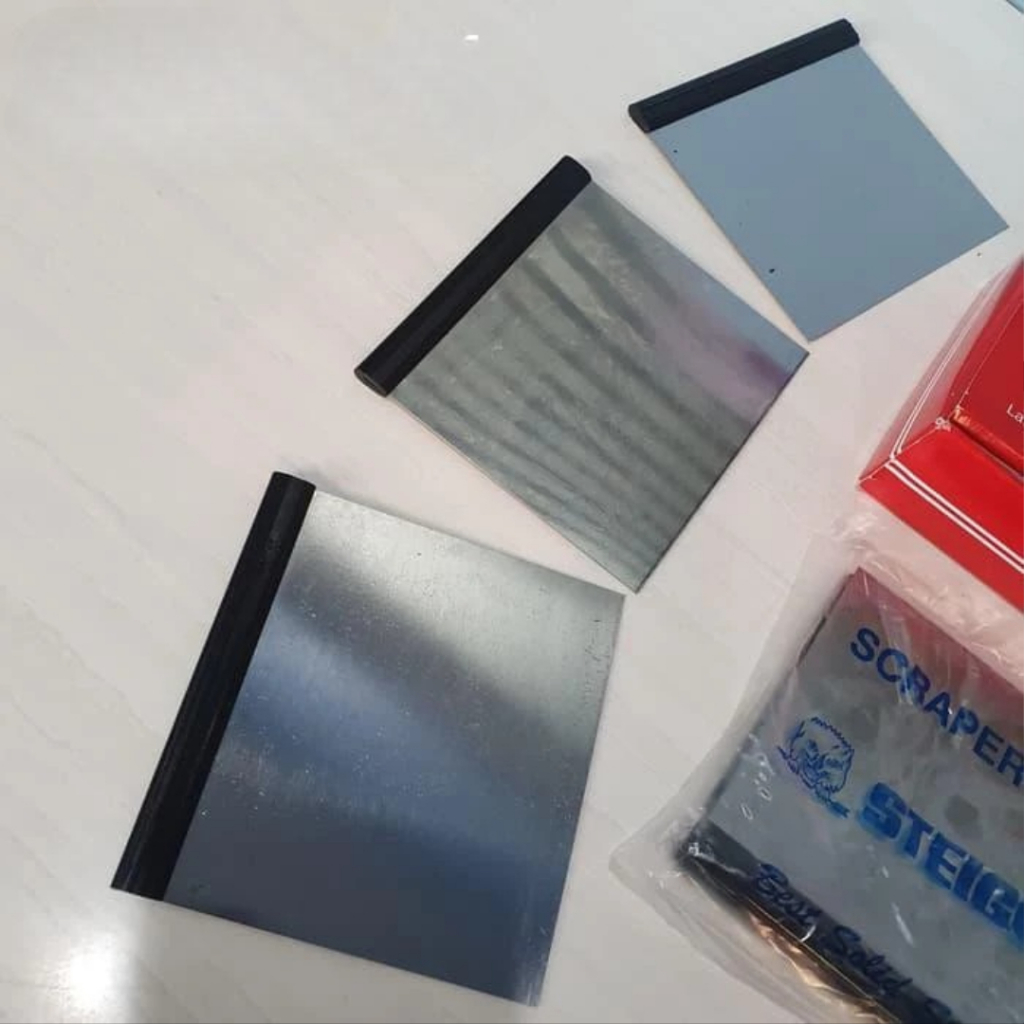 Jual (HARGA PER 3 PCS) KAPE SCRAPER SET Skrap Plat Besi Baja Perata Lem ...