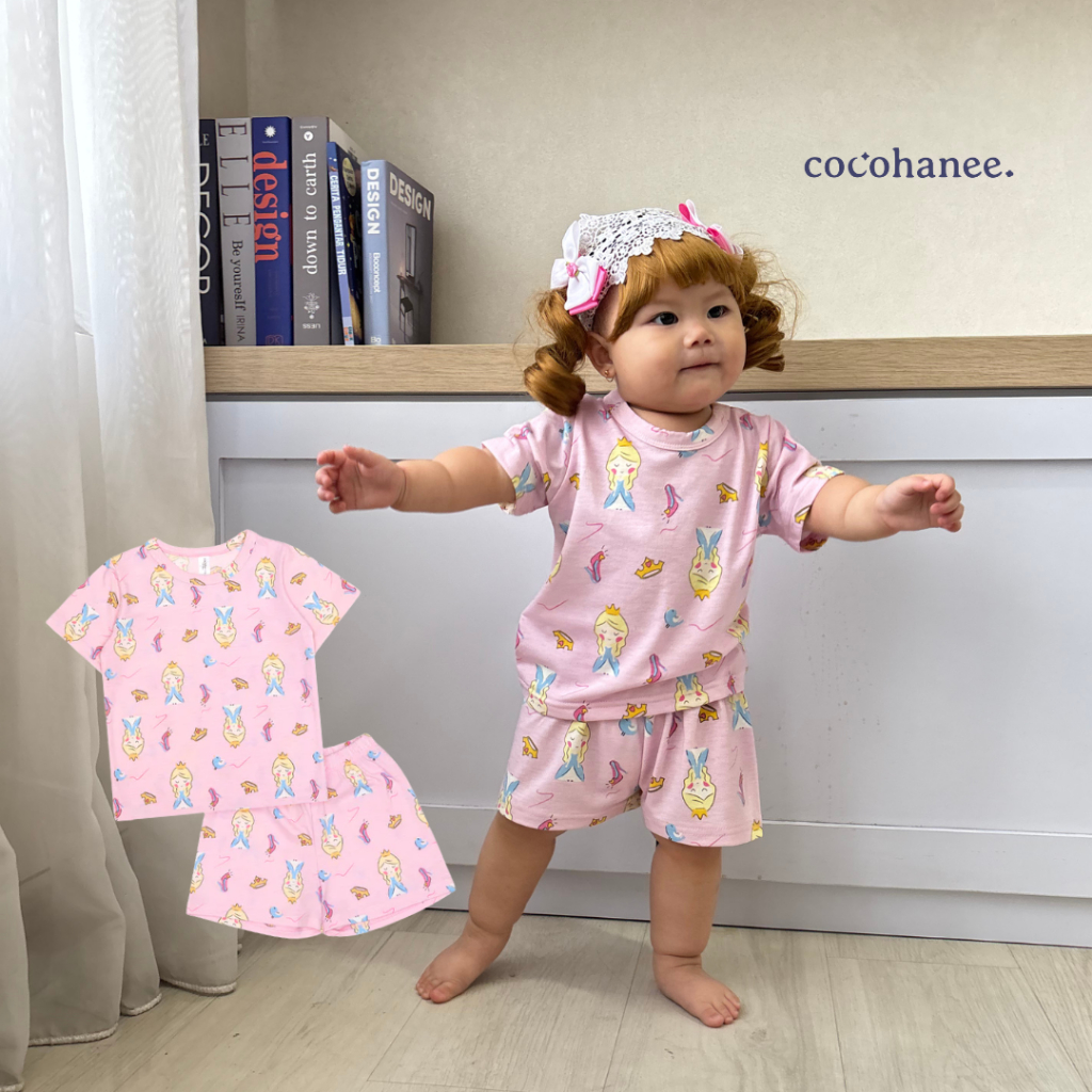 Jual Cocohanee - Princess Wonderland Baby Short Pajamas - Piyama Tidur ...