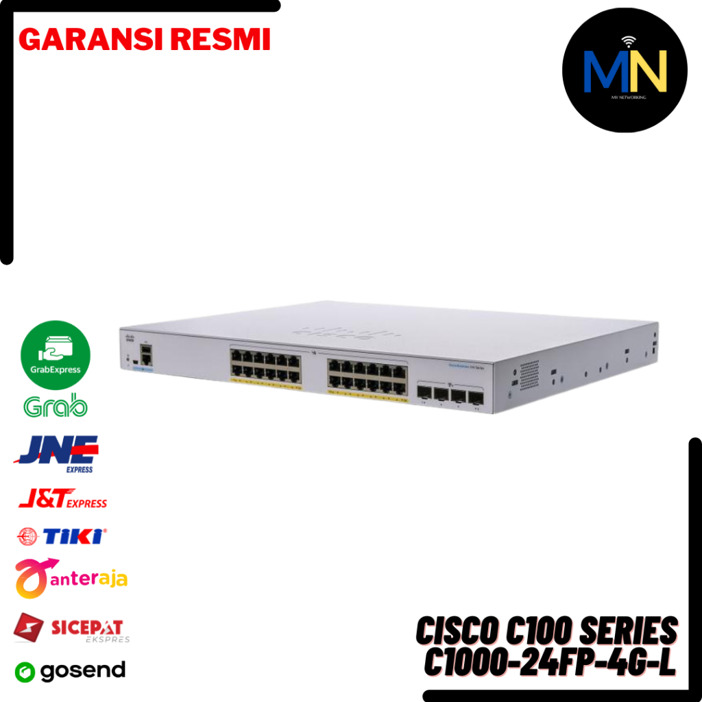 Jual Cisco Catalyst 1000 Series Switch C1000-24FP-4G-L - Unit Only ...