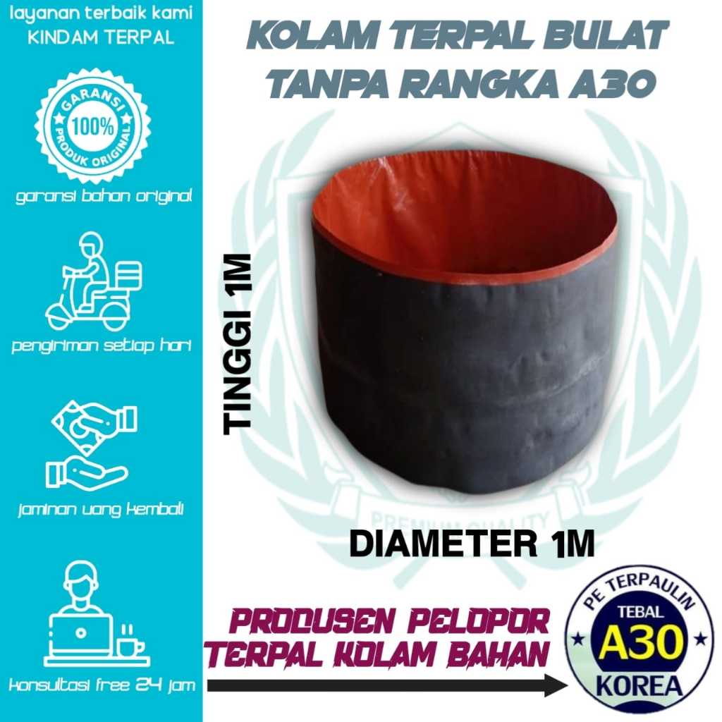 Jual KOLAM TERPAL TANPA RANGKA D1xT1 A30 A20 KOREA IMPORT | TERPAL ...
