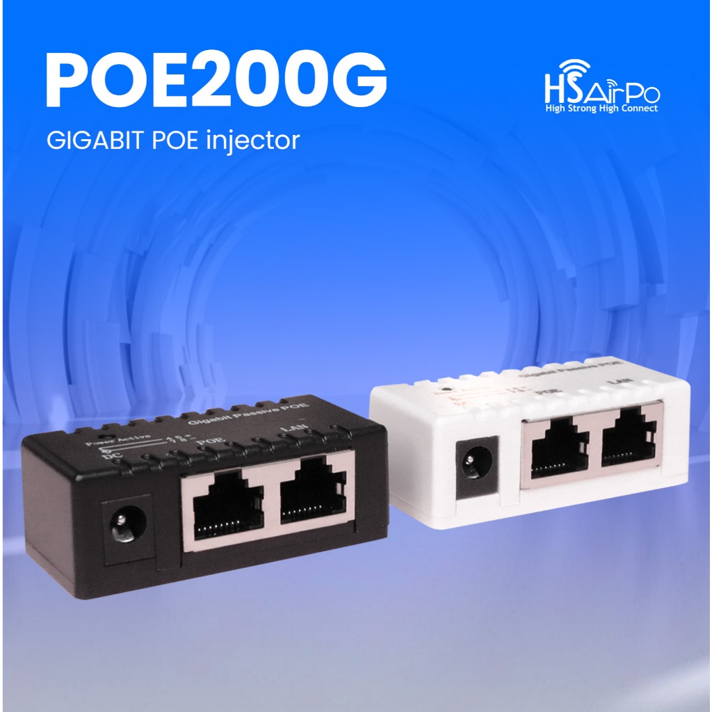 Jual HSAirPo Passive POE Injector Adapter NB Gigabit 1Gbps RJ45 LAN DC ...