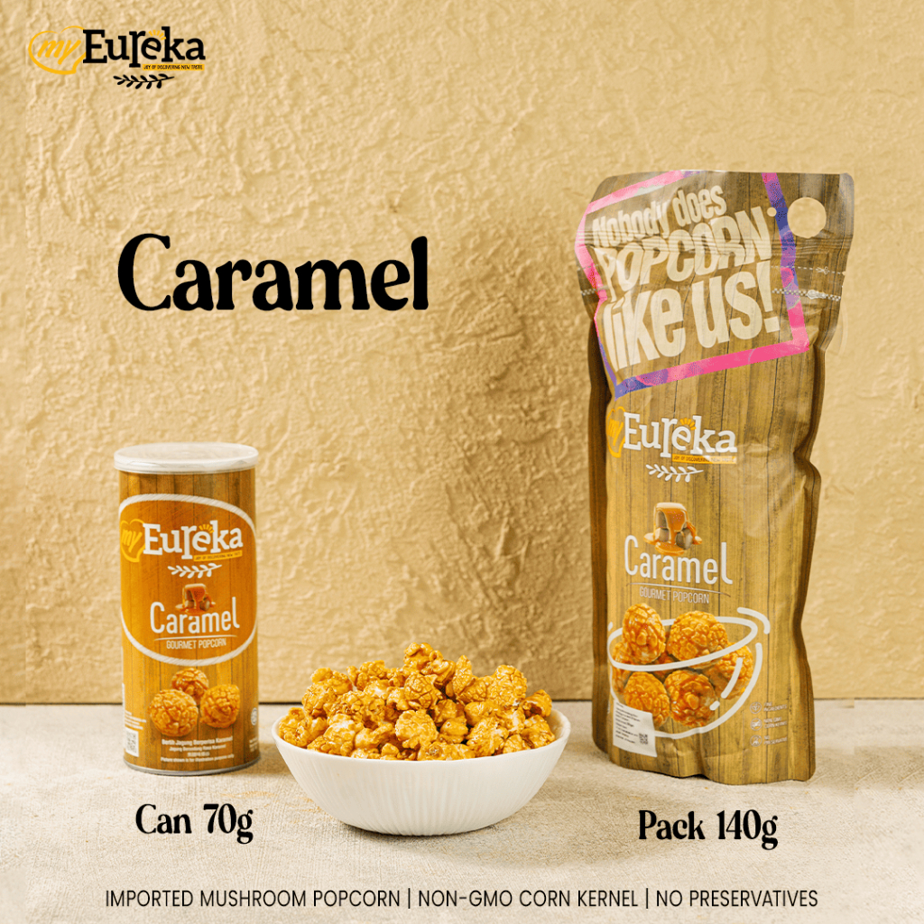 Jual Eureka Popcorn Caramel Can 70g | Snack Cemilan Impor | Shopee ...