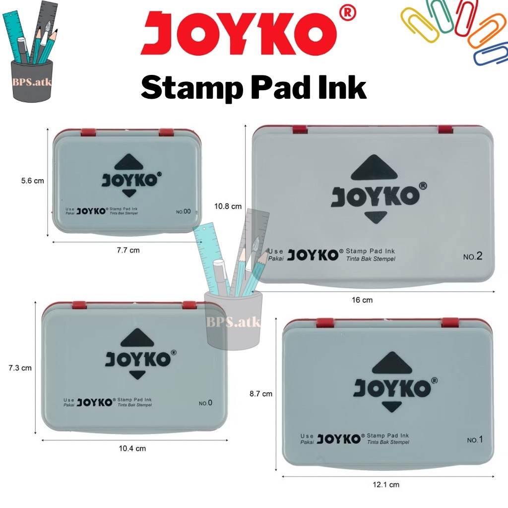 Jual JOYKO Stamp Pad Bak Stempel Bantalan Tinta Cap No. 00/0/1/2 ...