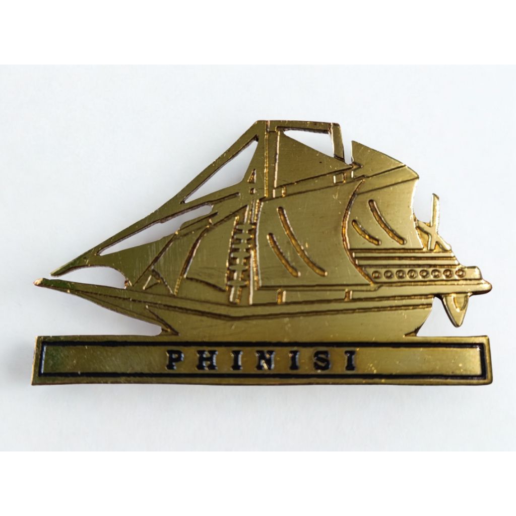 Jual Pin Kapal Phinisi Bahan Kuningan / Kuningan Etsa – Aksesoris ...