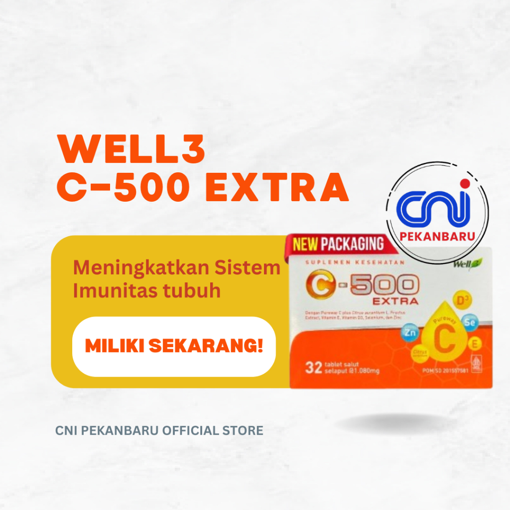 Jual Well 3 C-500 EXTRA Vitamin C melawan COVID 19 | Shopee Indonesia