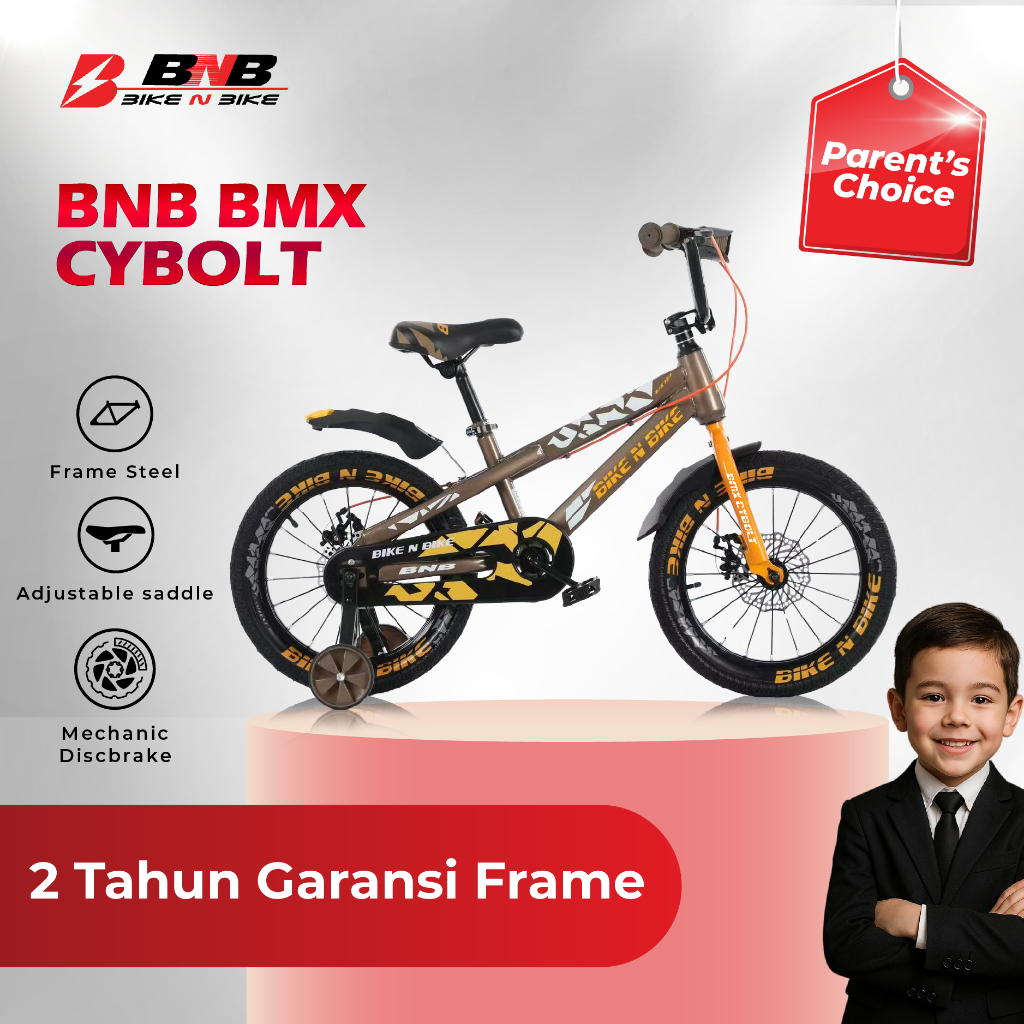 Jual BikeNBike - Sepeda Anak Cowo Usia 3 - 9 Tahun BMX Cybolt Ukuran 12 ...