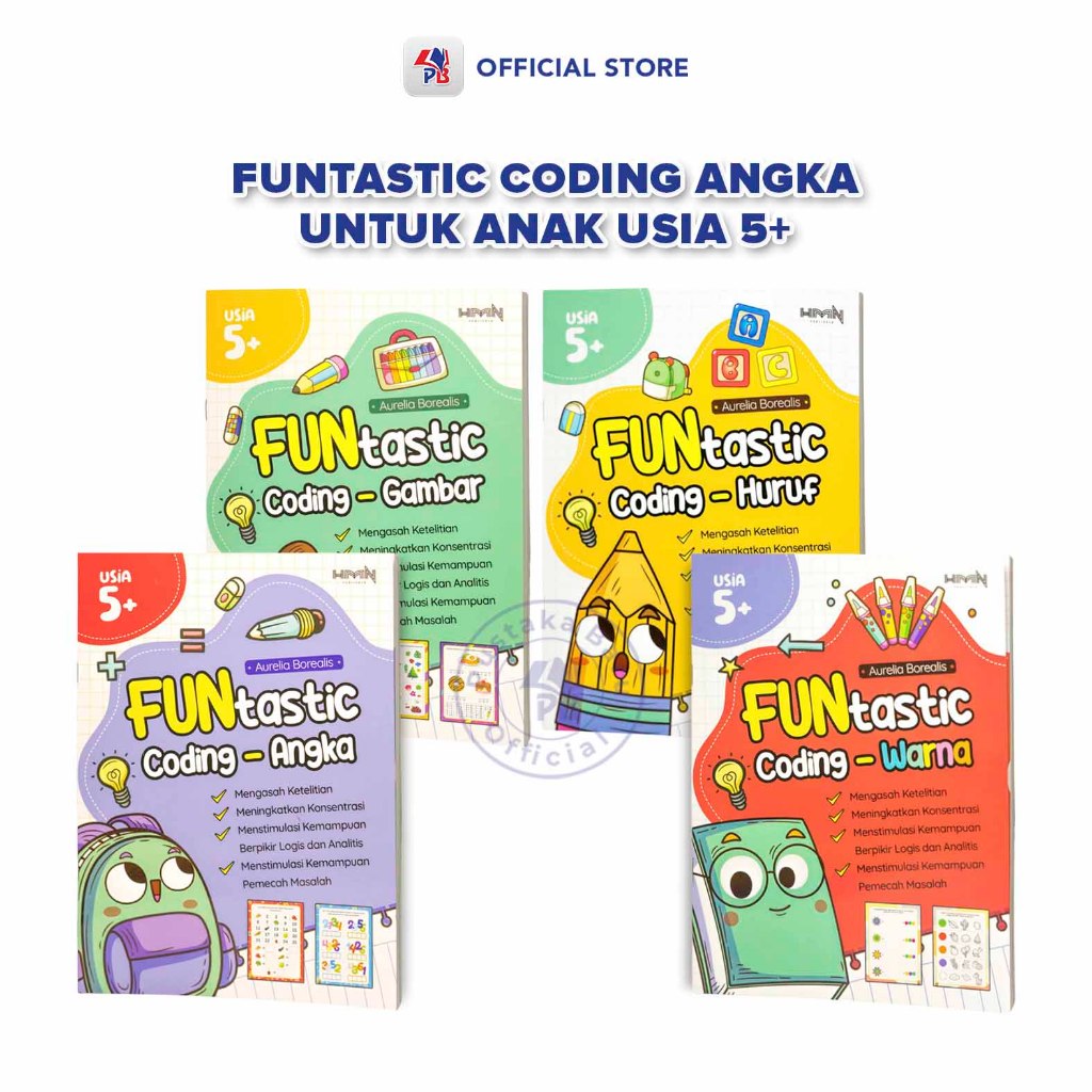 Jual Buku Anak / Funtastic Coding Angka / Huruf / Gambar / Warna Untuk ...