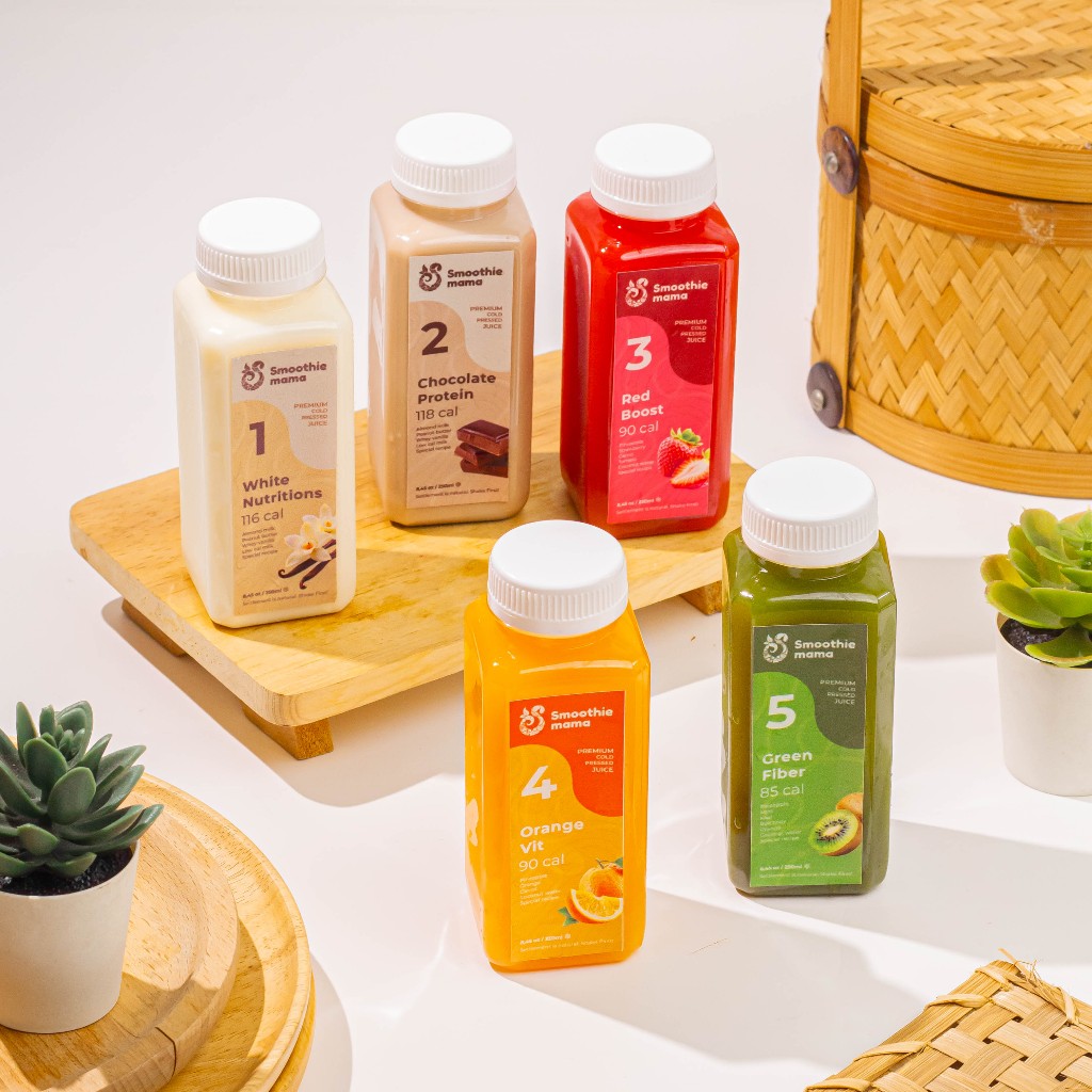 Jual SMOOTHIEMAMA Paket Detox Diet Cold Pressed Juice Classic Daily 5 ...