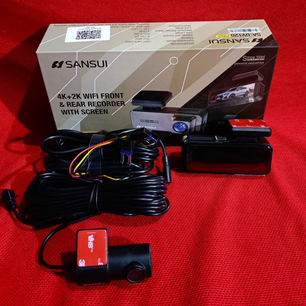 Jual Sansui SA-DV120 Pro 4K+2K Wifi Front & Rear Recorder Dashcam Mobil | Shopee Indonesia