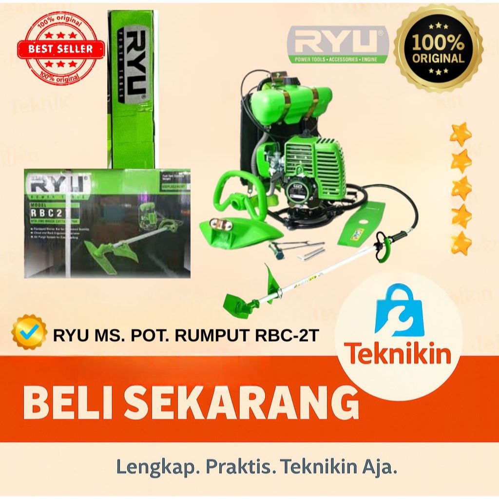 Jual RYU Brush Cutter 2 Tak Rbc2T - Mesin Potong Rumput Gendong ...