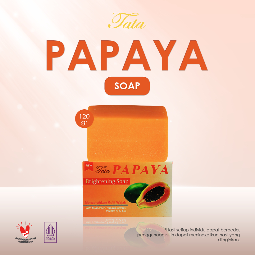 Jual Tata Papaya Brightening Soap/ Sabun Pepaya 120gr | Shopee Indonesia