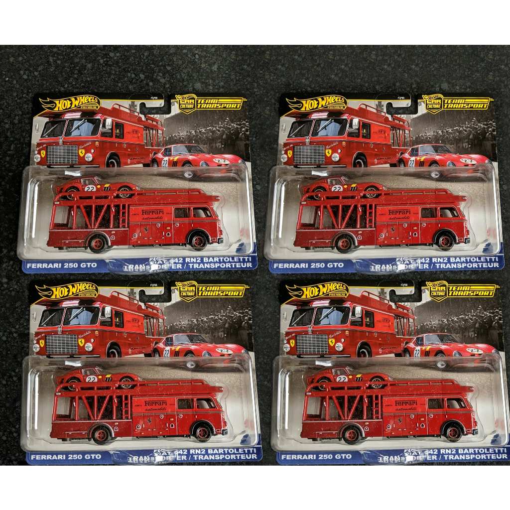 Jual !New! Hot Wheels Premium Team Transport Ferrari 250 GTO | Shopee ...