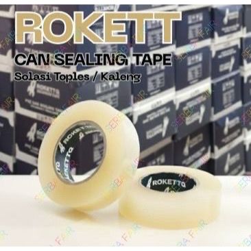 Jual Isolasi ROKETT CAN SEALING TAPE 19MM x 20 METER FULL / Isolasi ...