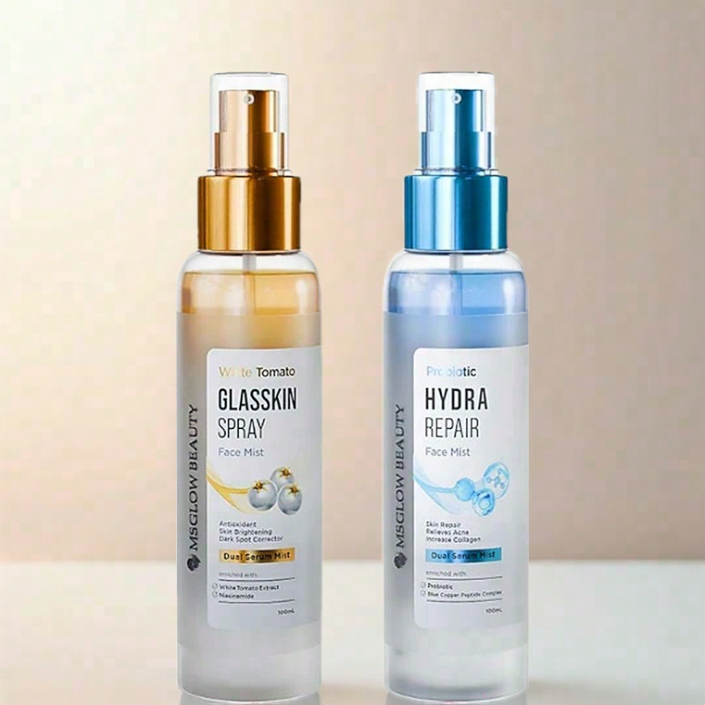 Jual MS GLOW Face Mist Glasskin Spray White Tomato & Probiotic Hydra ...