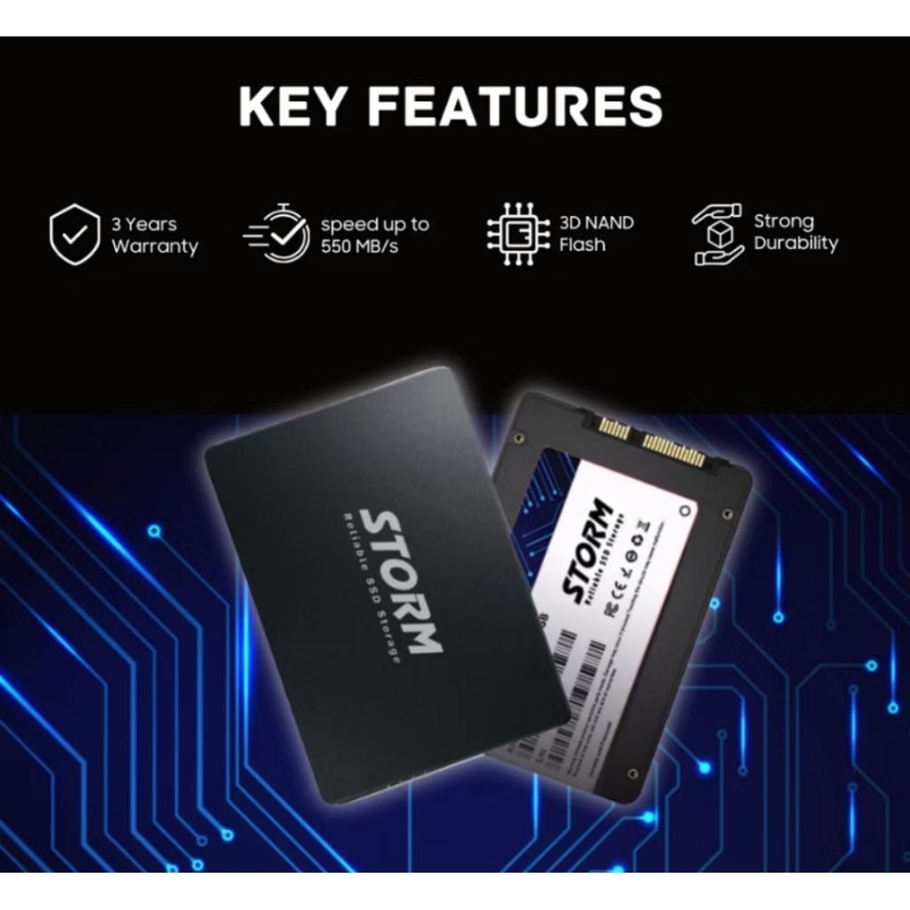 Jual STORM SSD SATA 120GB / 2.5" SSD Internal 120 GB SATA III SATA3 ...