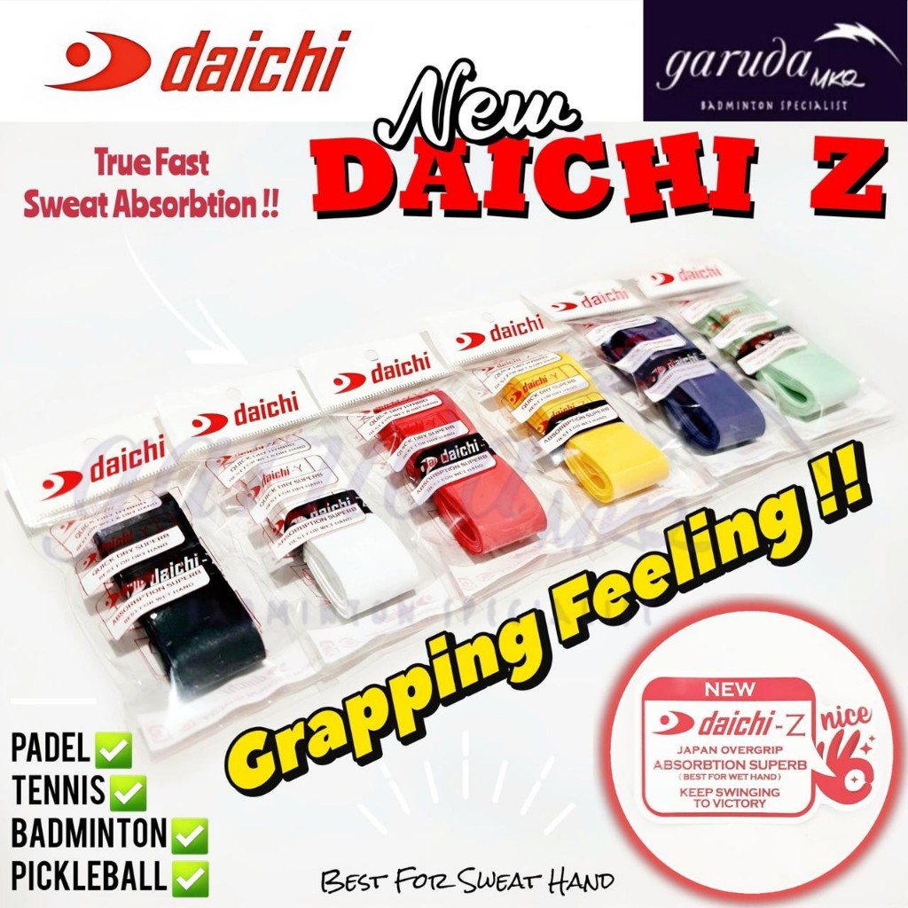 Jual Grip Raket Daichi Z Padel Badminton Tennis Made in Japan / Daichi ...