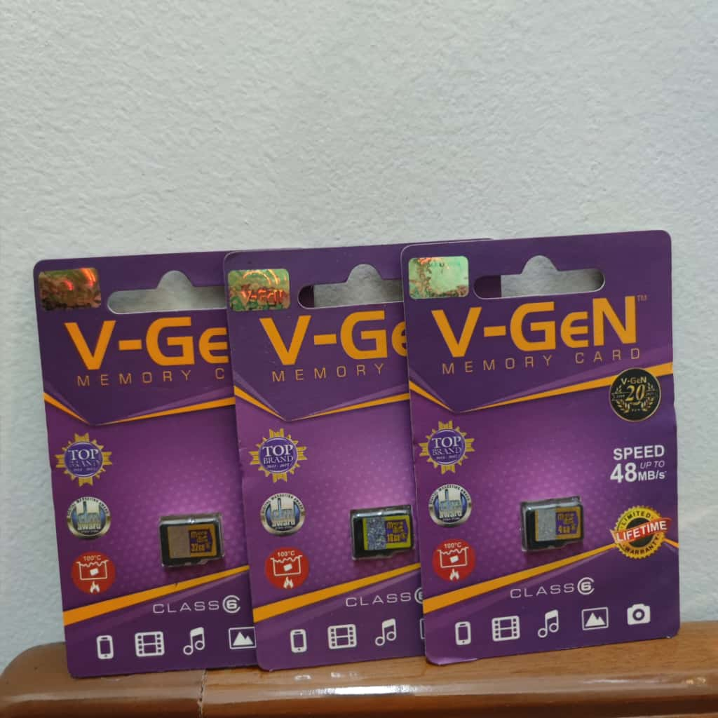 Jual V-Gen 100% Original Micro SD Card V-Gen Class 6 Kapasitas 4GB 8GB ...