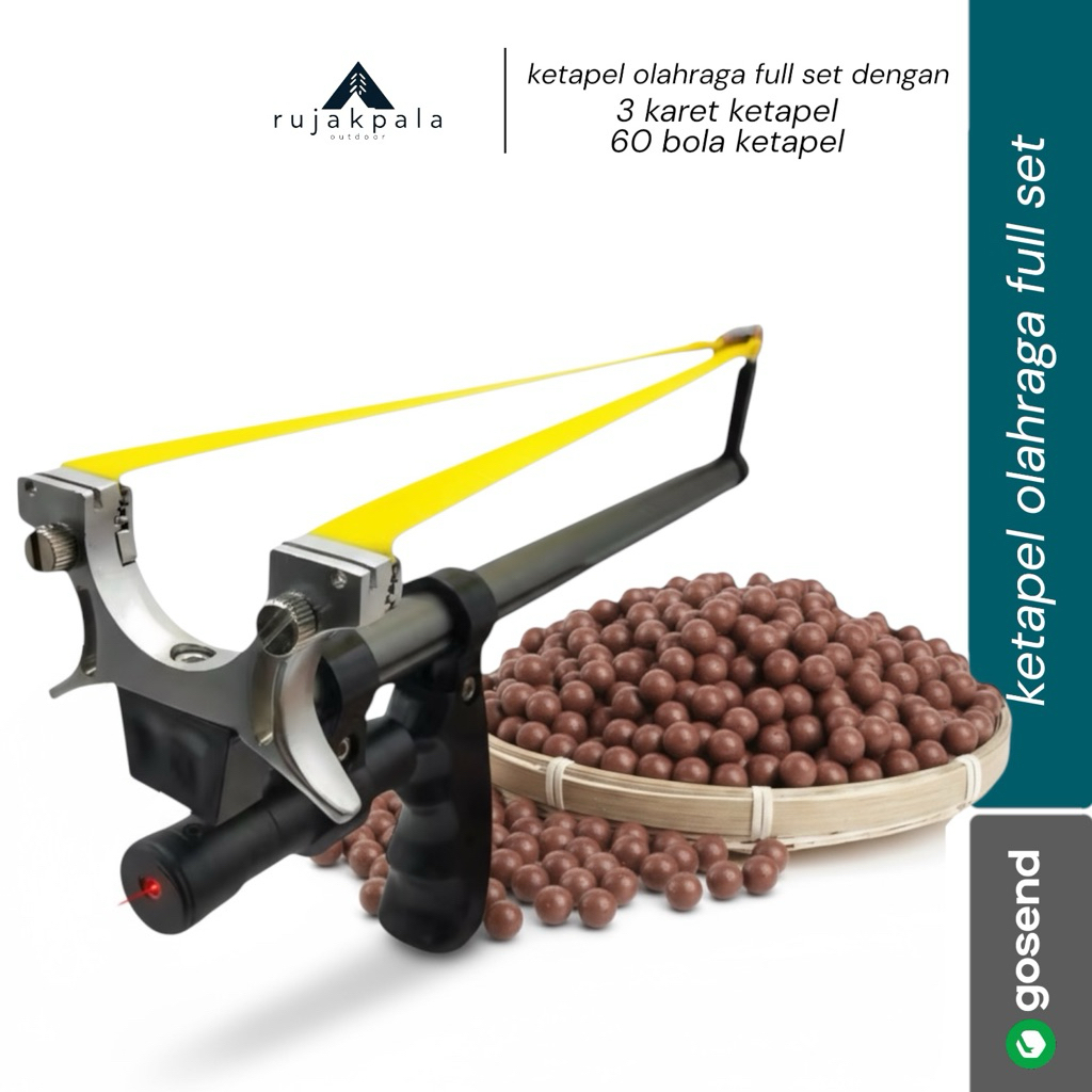 Jual ketapel presisi telescopic / ketapel laser panjang full set ...