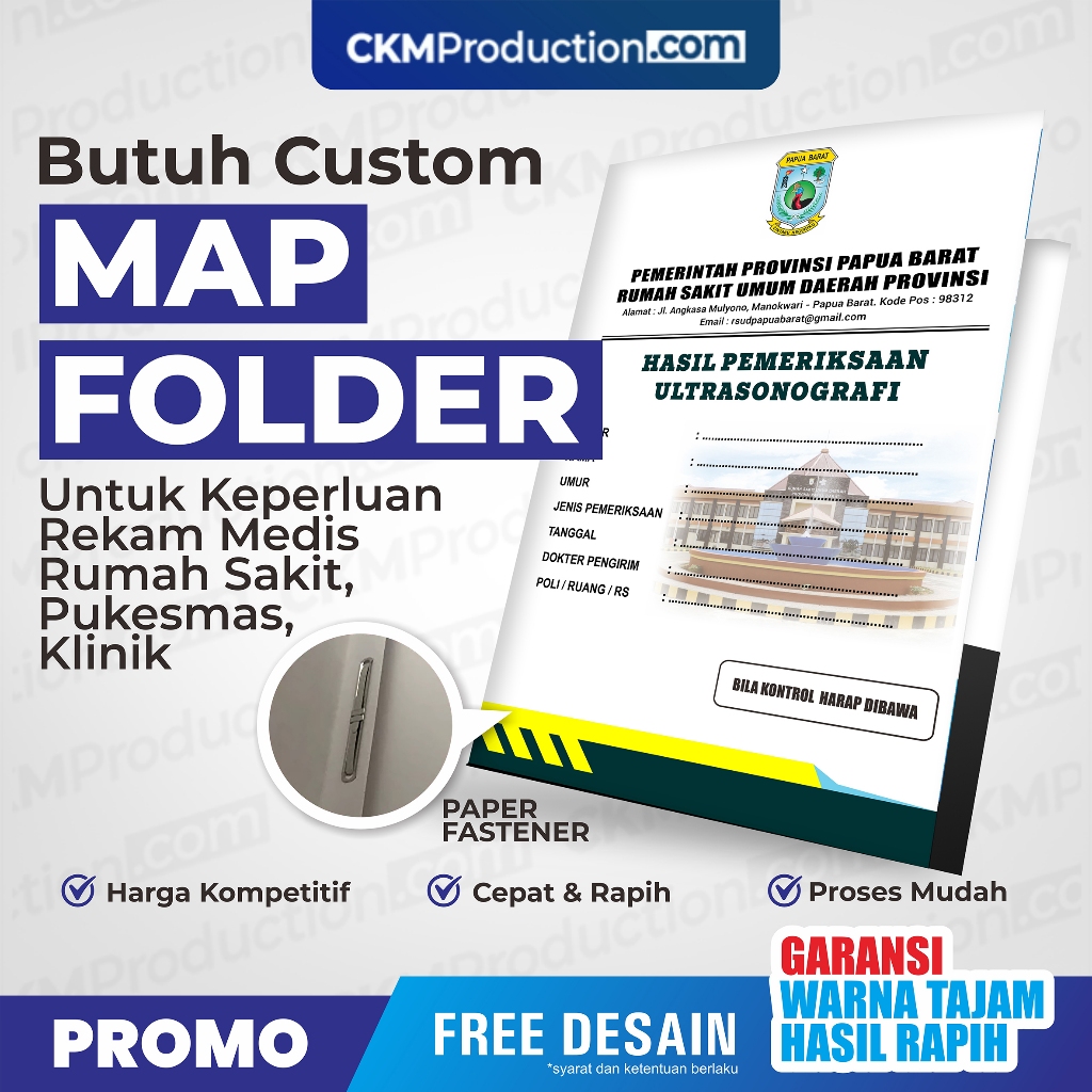 Jual CETAK MAP FOLDER Ac310gr STOP MAP REKAM MEDIS RUMAH SAKIT ...