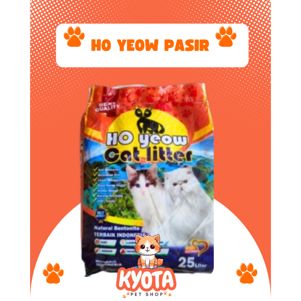 Jual Pasir Kucing Gumpal HO YEOW 25 LITER | Shopee Indonesia