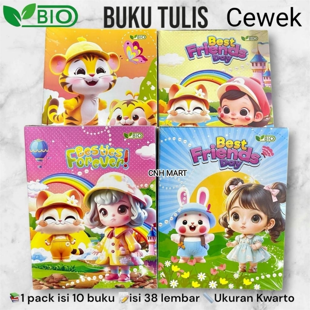 Jual 10 Pcs Buku Tulis Kwarto BIO Kecil 38 Lembar - Buku Tulis BIO 38 ...