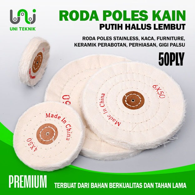 Jual Kain Poles Putih Halus Bahan Wol - Wool Polishing Wheel 2 inch 3 ...