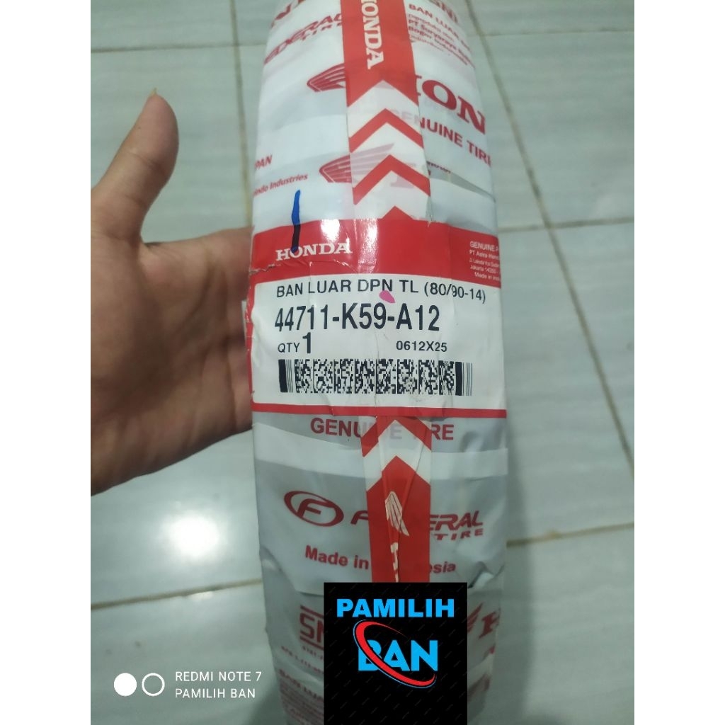 Jual BAN BEAT BAN VARIO BAN MOTOR MATIC BAN AHM FEDERAL UK 80/90 RING ...