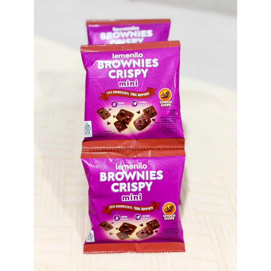 Jual Lemonilo Brownies Crispy Mini Renceng Choco Chips (isi 10pcs ...