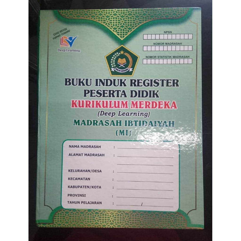 Jual Buku Induk Register Siswa MI Deep Learning P8 | Shopee Indonesia