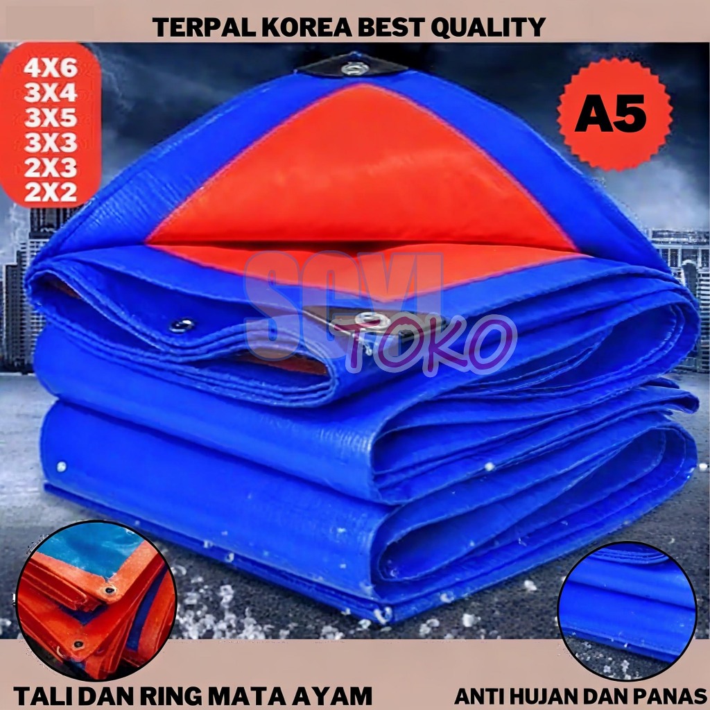 Jual Terpal termurah kualitas a5 super kuat tahan hujan panas anti uv ...