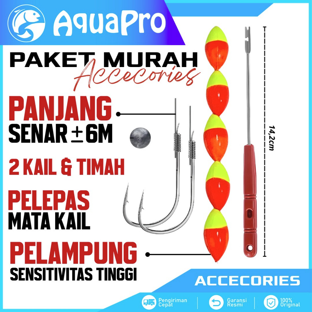 Jual AquaPro Paket Aksesoris Pancing Anti Badai Lengkap dengan ...