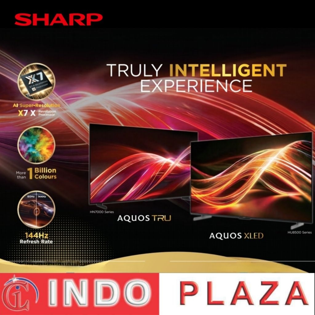 Jual TV SHARP 55 65 75 85 inch QLED HN7000 Series / MINI LED HU8500 ...