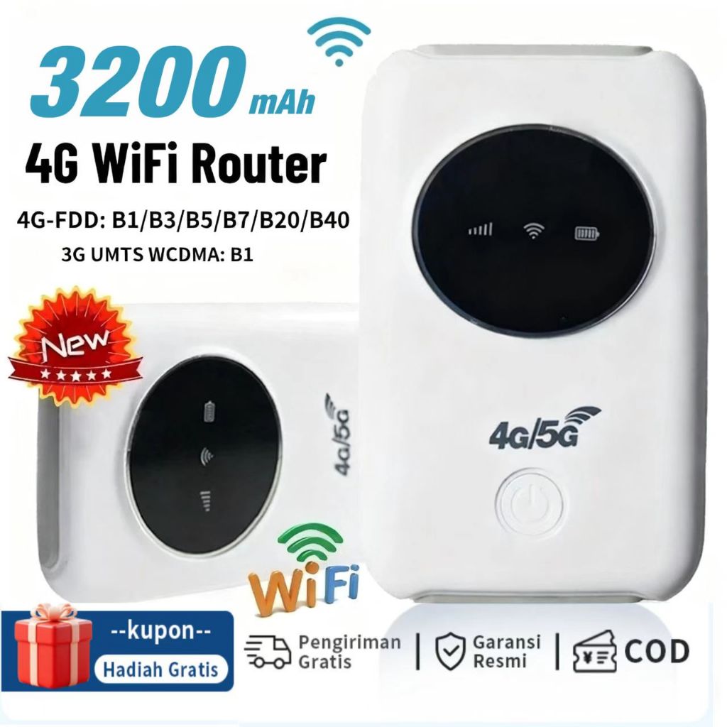Jual MiFi 4G LTE Portabel – 300Mbps, Baterai 3200mAh, All Operator ...