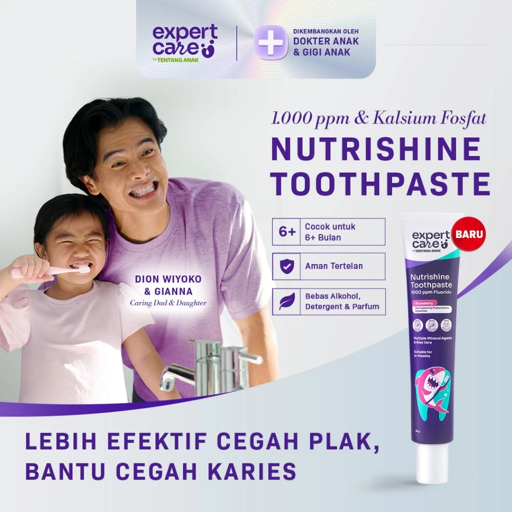 Jual Pasta Gigi Bayi dan Anak - Expert Care Nutrishine Toothpaste 36gr ...