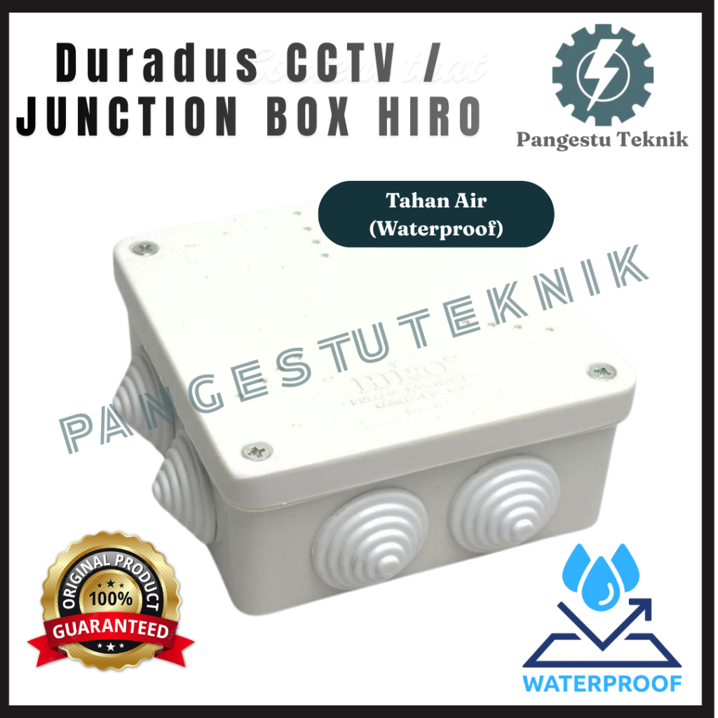 Jual HIRO Duradus Doradus Junction Box CCTV Putih Waterproof Tahan Air ...