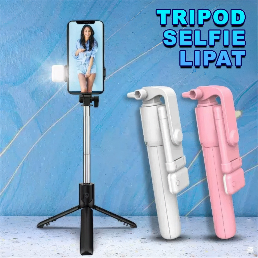 Jual Tripod Tongsis Selfie Stick Tripod Dengan Lampu LED Tongsis HP ...
